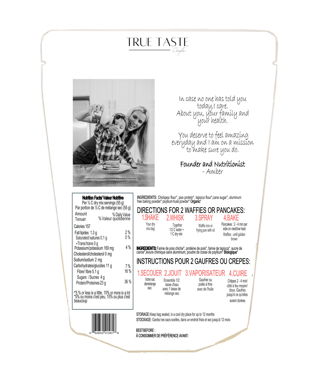 Vanilla Protein - "Just Add Water" Waffle & Pancake Mix – True Taste Cafe